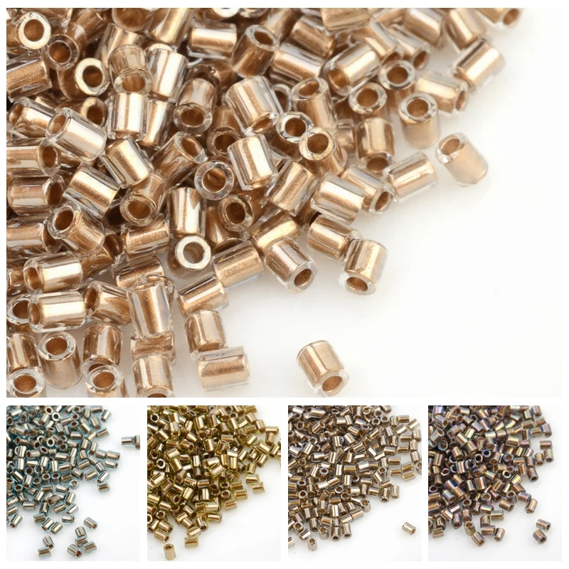 TOHO® Silver Lined Japan Import Transparent Glass DIY Small Bugle Beads ...