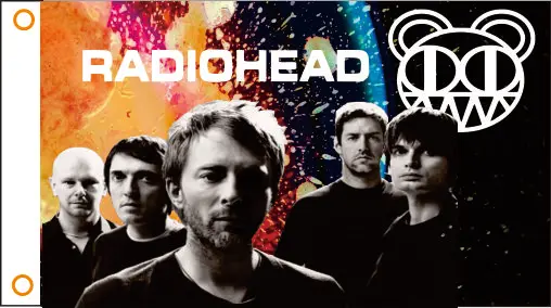 flag radiohead Band banner Custom 3 x 5 Ft 90 x 150 cm 100% Polyester ...