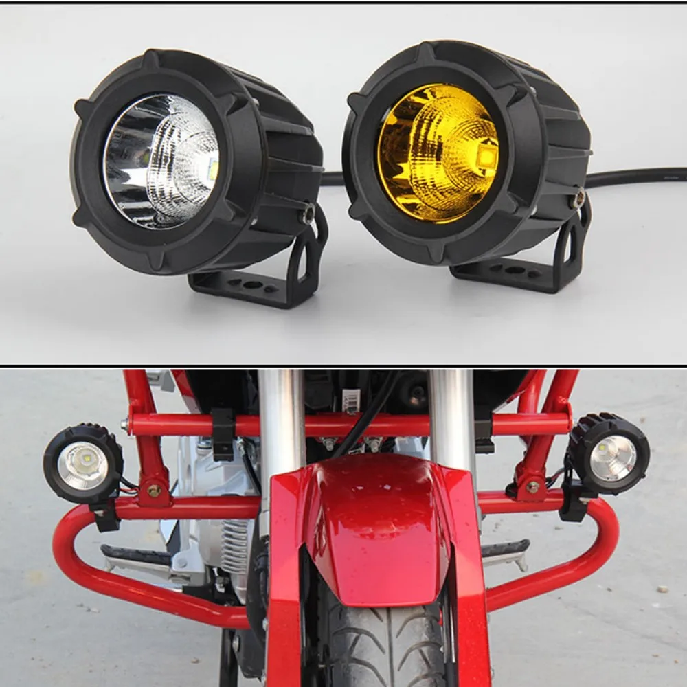 Led-motorcycle-flashlight-2x-25w-Powerful-Spotlight-Aux-headlight-4x4 ...