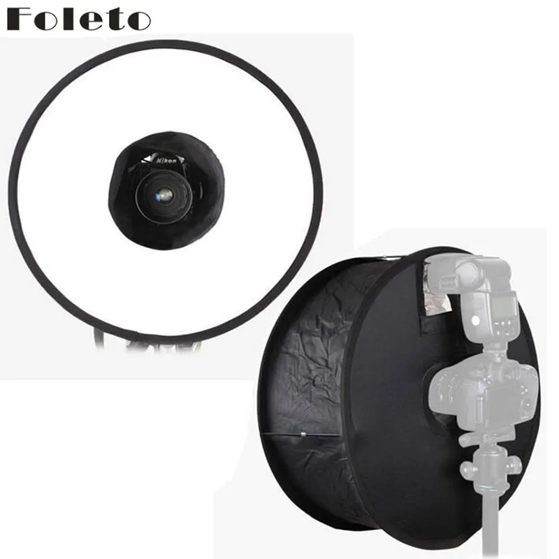 Foleto Flash Diffuser Softbox 45cm 18" Flash light Studio Ring Round ...
