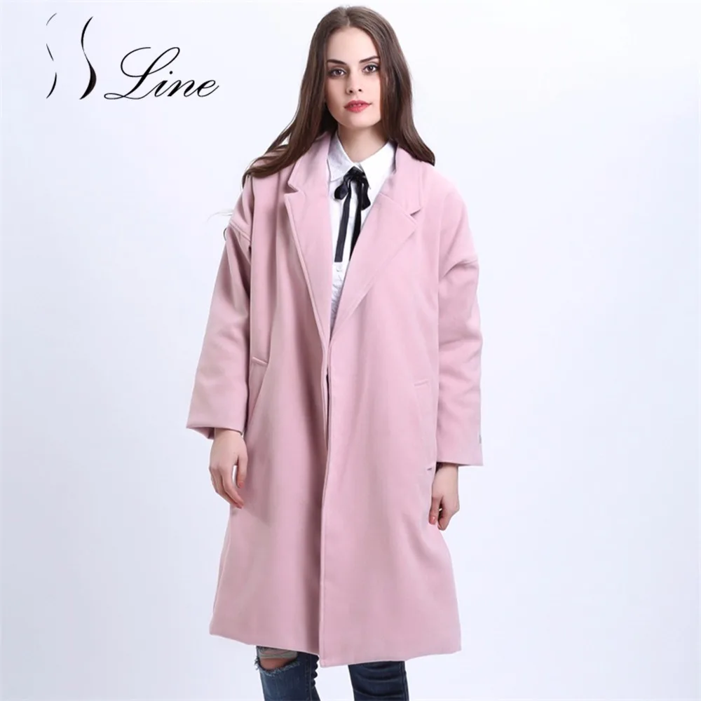 ssline-2017-fall-winter-wool-coats-jacket-female-thick-belt-woolen