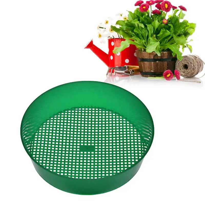 Plastic Garden Sieve Riddle For Compost Soil Stone Mesh Gardening ...