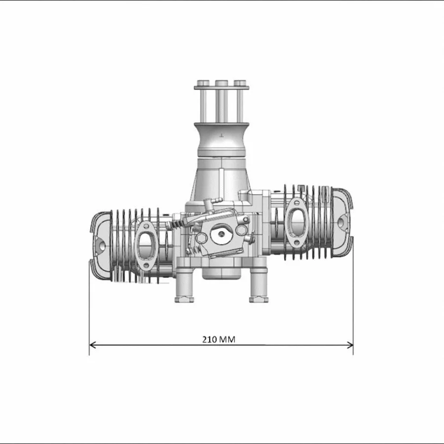 DLA64 CNC Processed Gasoline Engine,DLA Engine