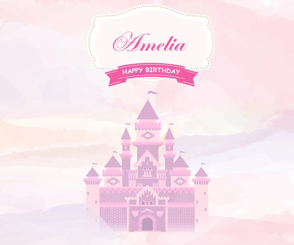 Princess Ideas Castle Princess Party Fairytale Princess Backdrop ...
