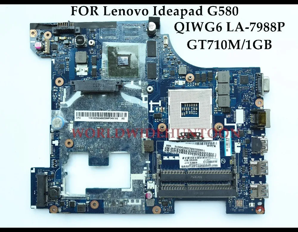 Placa base para portátil Lenovo Ideapad G580, de alta calidad, QIWG6 ...