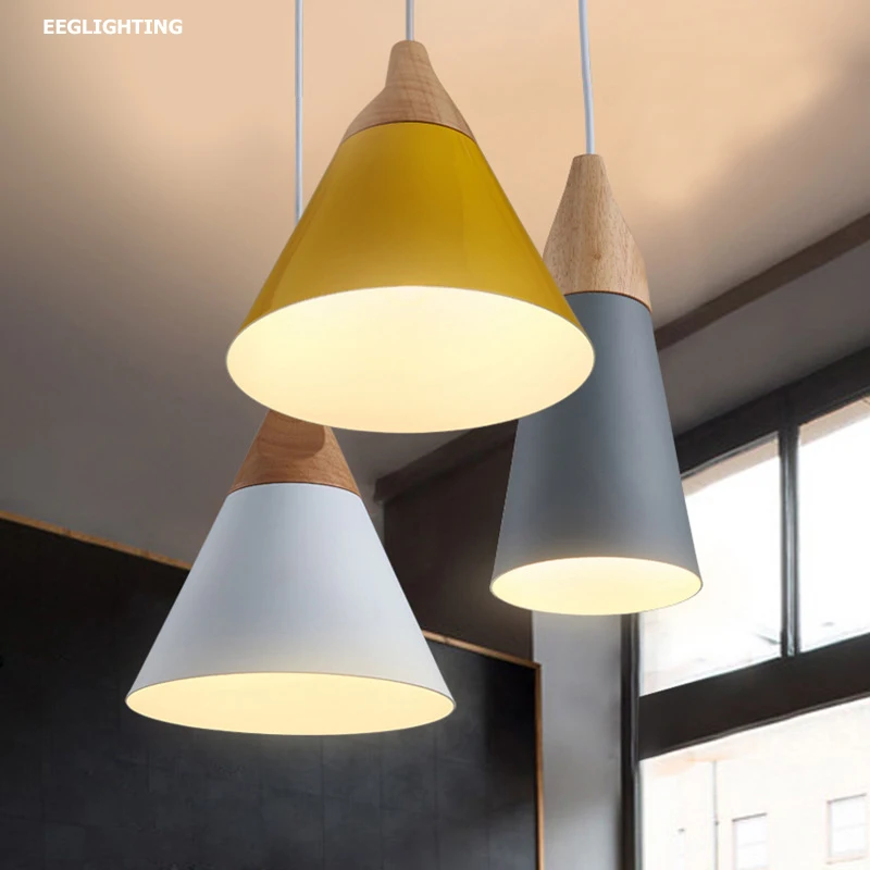Home Drop lamp Dining Room Pendant Lamps Modern Colorful Restaurant ...