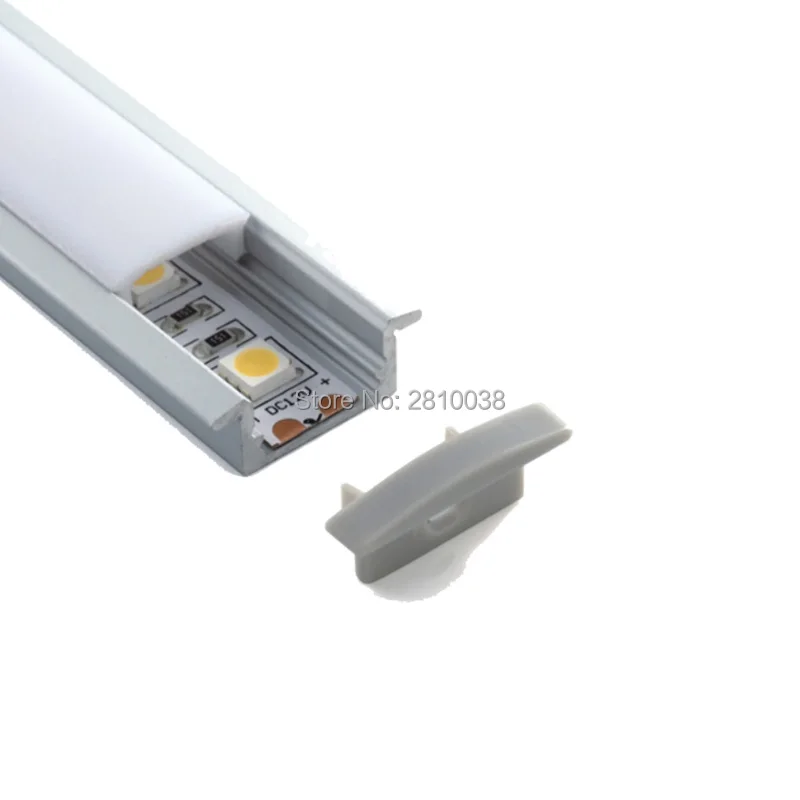 10 Sets/Lot T type Extruded LED aluminum profile and Anodized Aluminium ...