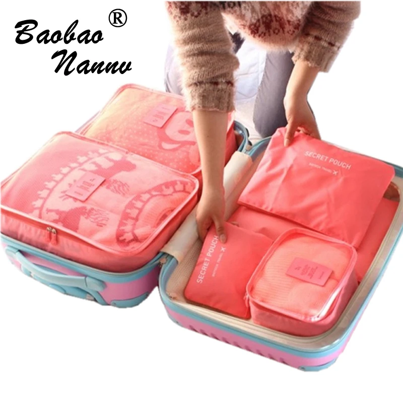 2019-Nylon-Packing-Cube-Travel-Bag-System-Durable-6-Pieces-One-Set ...