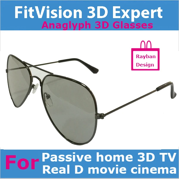 FitVision Passive Real D Circular polarized 3d glasses for Passive Home ...