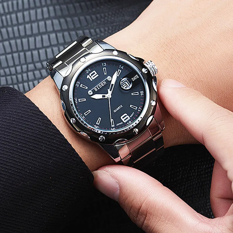 BIDEN Brand Luxury Business Men's Watches Quartz Watch Casual Full ...