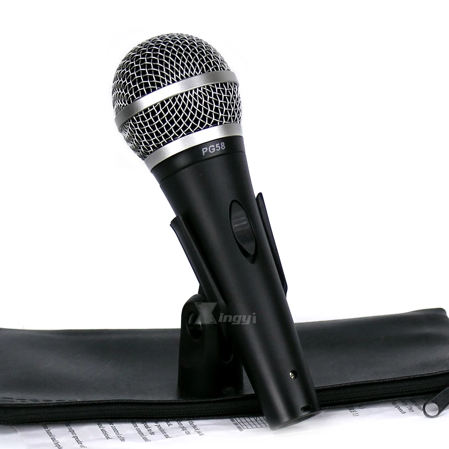 Professional Switch Vocal Wired Mic Dynamic Karaoke Microphone System ...