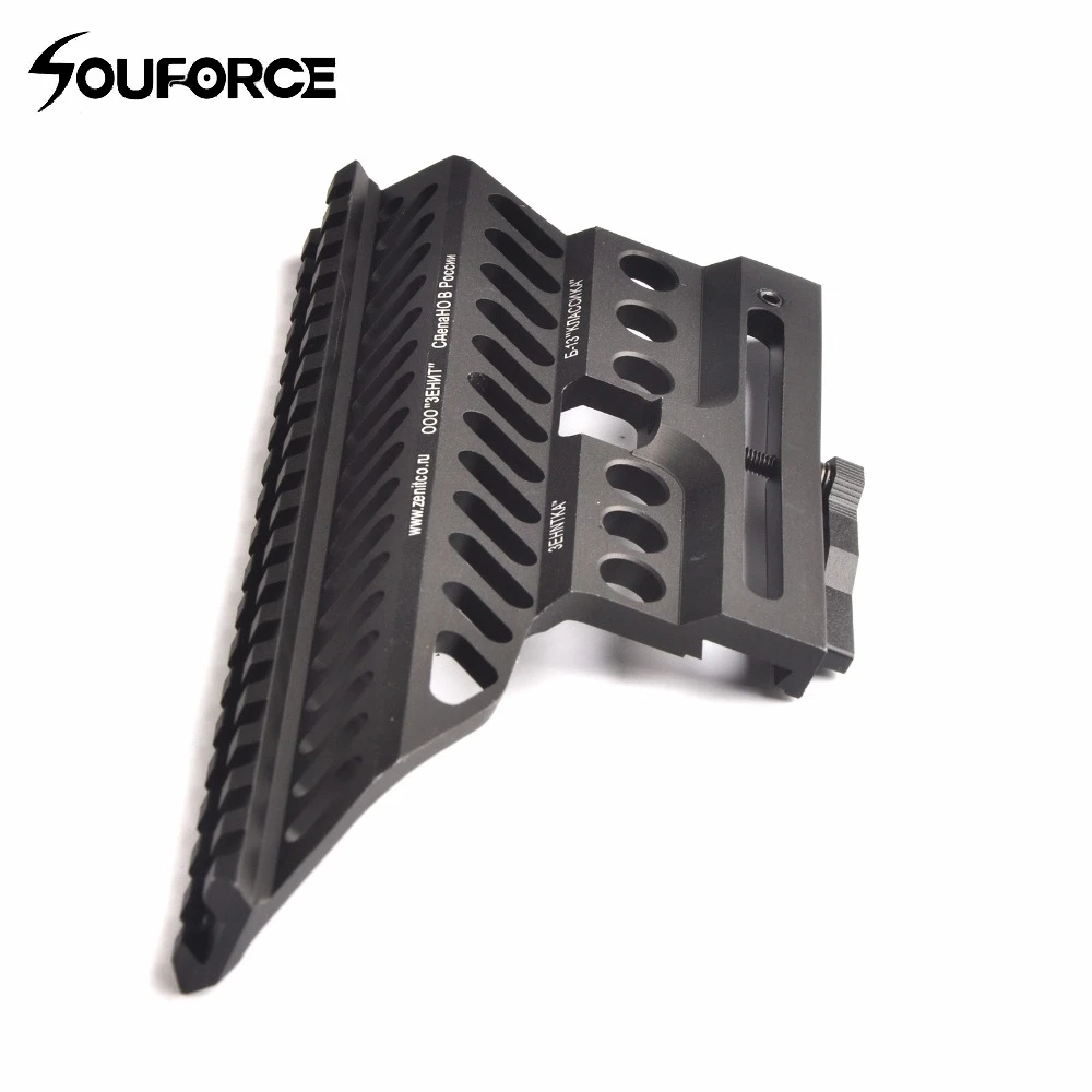 ak 47 74 Zenit B 13 CNC Aluminium 20mm M47 Quick Detach Side Rail Scope ...