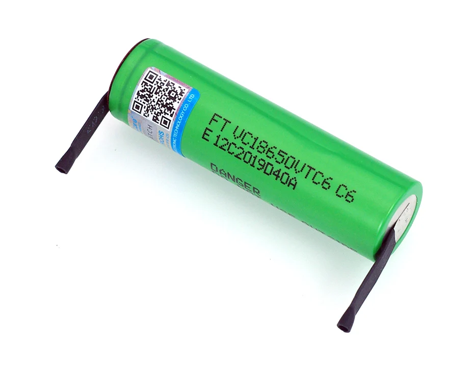 2019 VTC6 3.7V 3000 mAh 18650 Li-ion Rechargeable Battery 20A Discharge ...