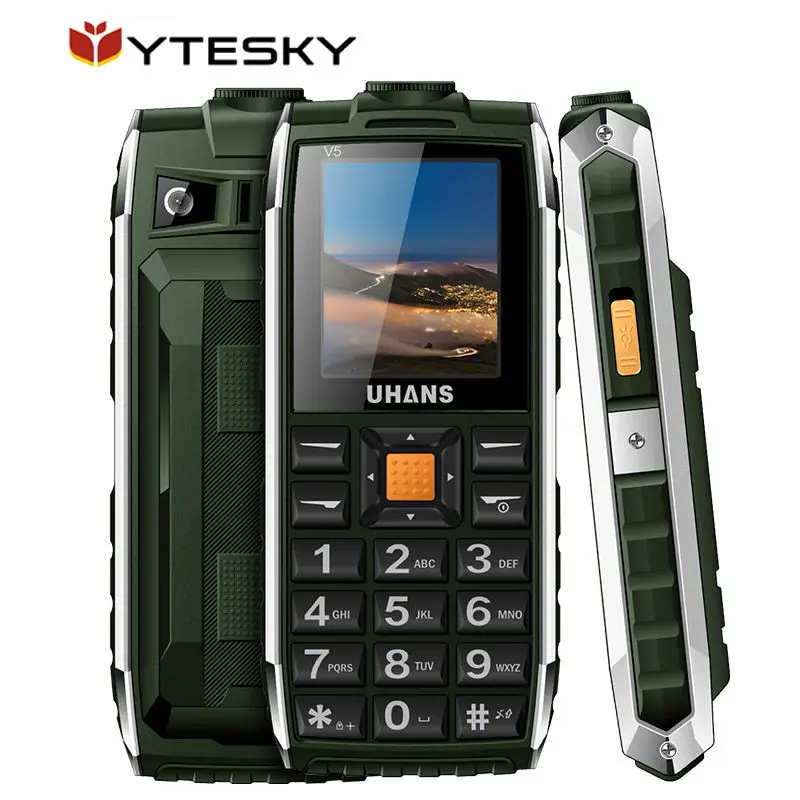 Uhans V5 Waterproof shockproof phone Power bank Dual sim GSM cellphone ...