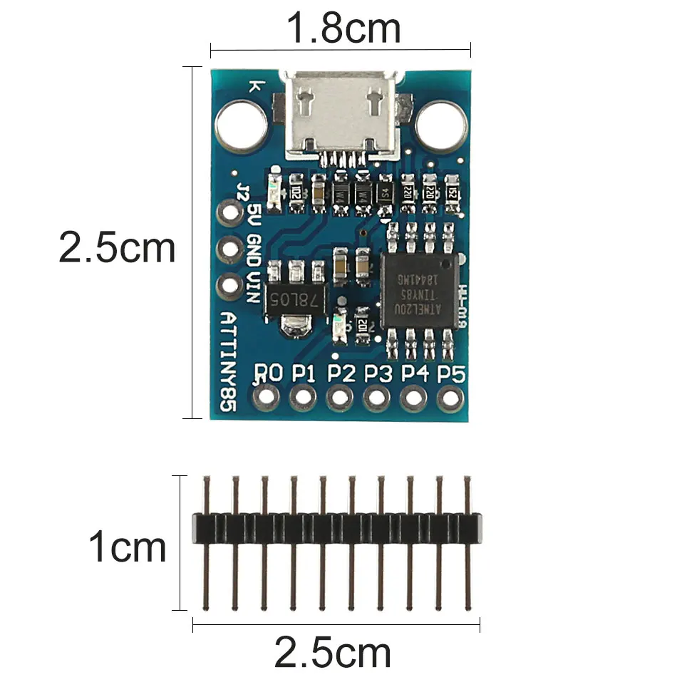 ATtiny85 ATtiny Digispark Kickstarter, Módulo de placa de desarrollo ...
