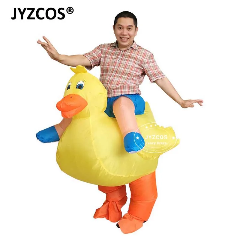 Aliexpress.com : Buy JYZCOS Adult Inflatable Yellow Duck Costume ...