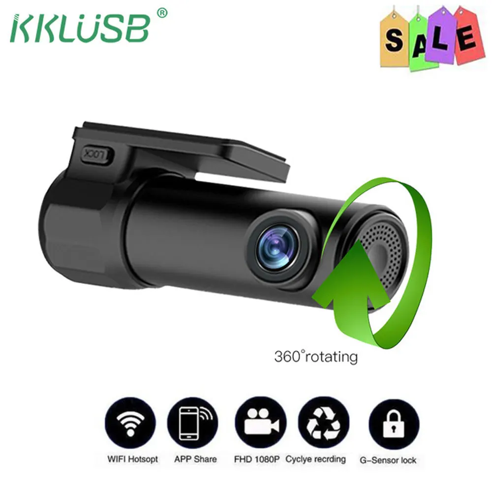 Mini Car Dvr Camera Can Rotate 360 Degree Dashcam Full Hd 1080p Video ...