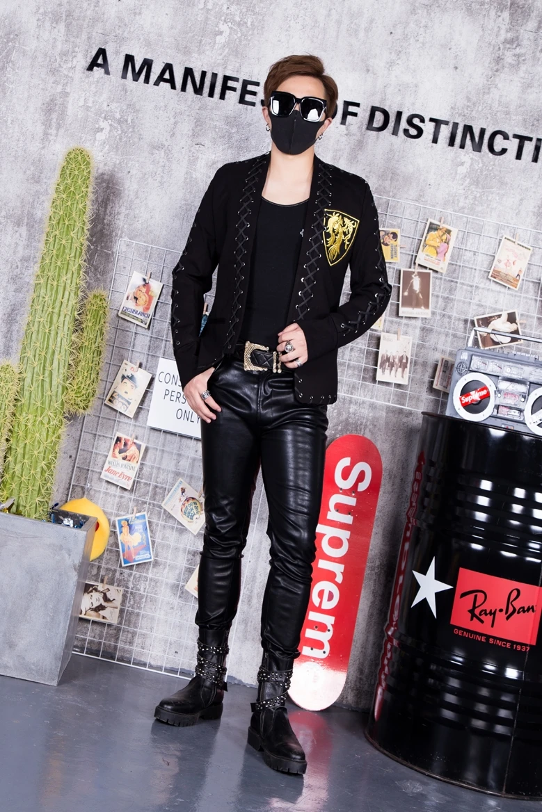 Nightclub men's male singer costumes night show male model DJ ...