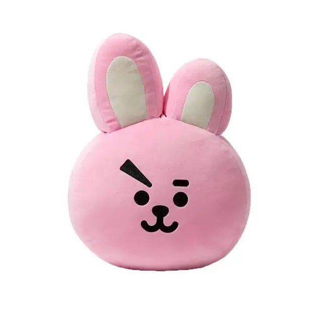 1PC Pink Rabbit Sofa Pillow Stuff Plush Toys Doll Kpop BTS BT21 ...