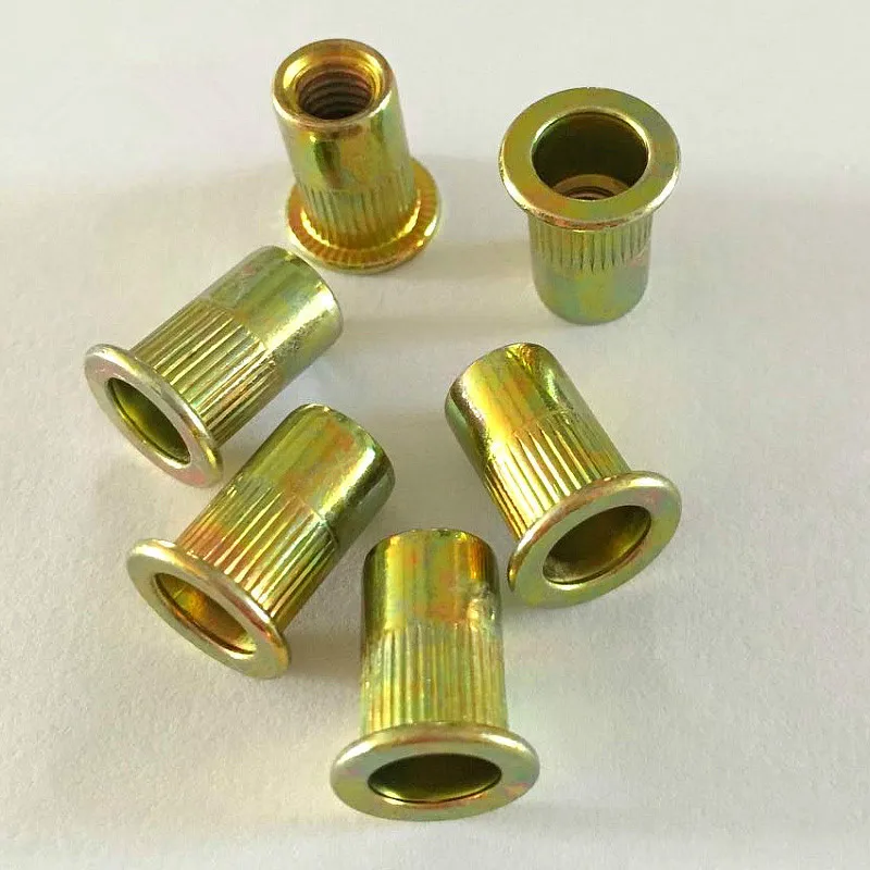 40PCS Pull The Cap Rivet Nut Flat Head Rivet Nut Pull Riveting Nut ...