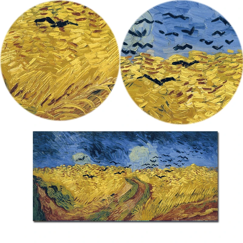Wheatfield with Crows by Vincent van Gogh Printed on Canvas ...