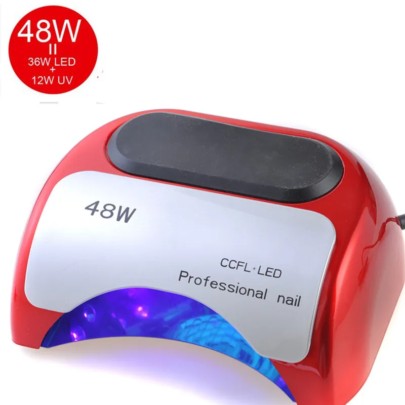전문 ccfl led 램프 48 w led uv 램프 손톱, 자동 센서와 네일 건조기 10 s 20 s 30 s 타이머 네일 ...