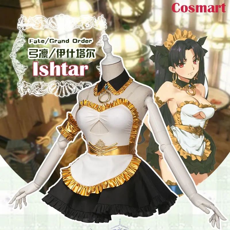 Fategrand Order Fgo Ishtar Cosplay Costume Ishtar Maid Uniform Dress Halloween Costume For