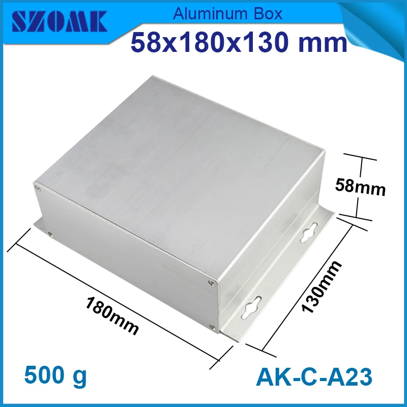 1 pcs/lot aluminum din rail enclosure extruded aluminum box pcb ...