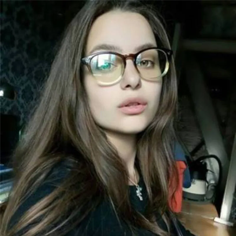 Clear Lens Fake Eye Glasses Frames For Women Retro Vintage Eyewear Nerd