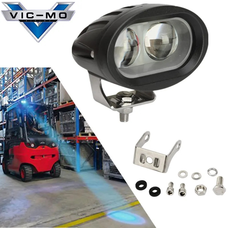 Newest 12 Pcs Engineering Safety Blue Point Led Work Lights 10W 10 80V ...