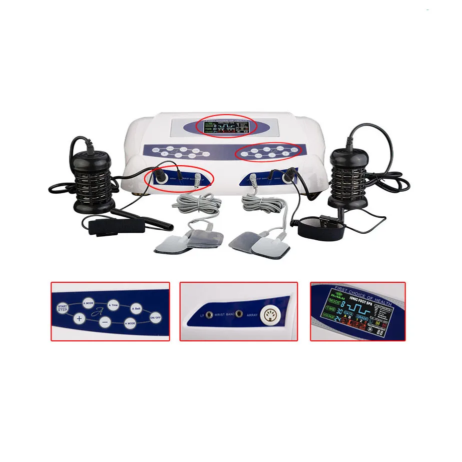 Dual Ionic Foot Detox Machine Ionic Cleanse Detox Foot Spa Foot Care ...