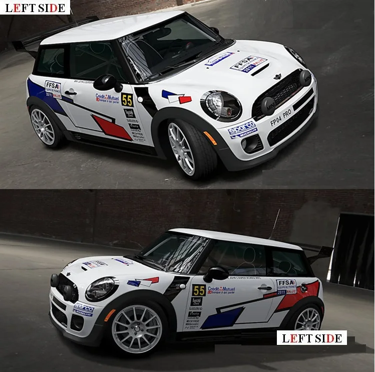 LEFT SIDE Car Stickers HD Inkjet Decoration DIY Car Styling Waterproof ...