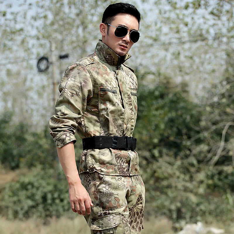 Uniforme Militar Black Yellow Python Tactical Military CS Uniform Men ...
