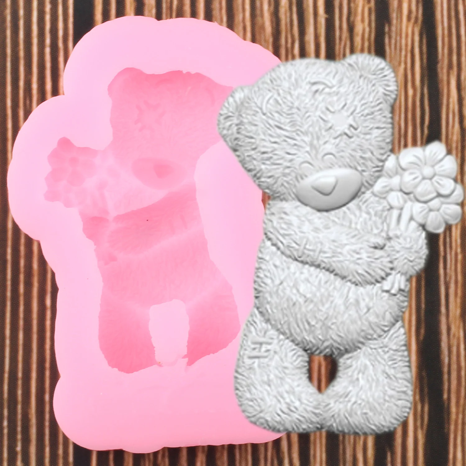 3D Bear Silicone Mold DIY Baby Birthday Party Cake Decorating Tools ...