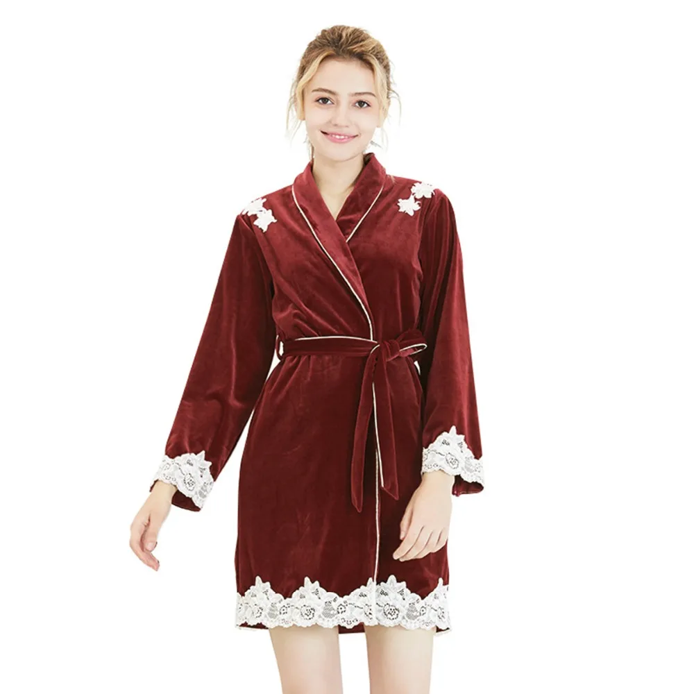 Robes-Sleepwear-Robes-Pyjama-Robe-Female-nightwear-Bathrobe-Nightdress ...