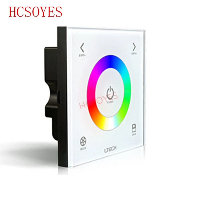 LETCH DX3 Touch Panel Wall Mount RGB LED controle dmx Controller 2.4G ...