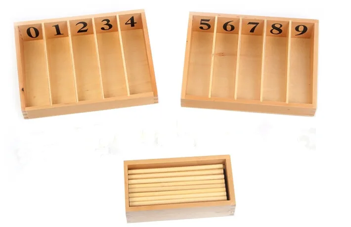 Aliexpress.com : Buy Baby Toy Montessori Spindle Box With 45 Spindles ...