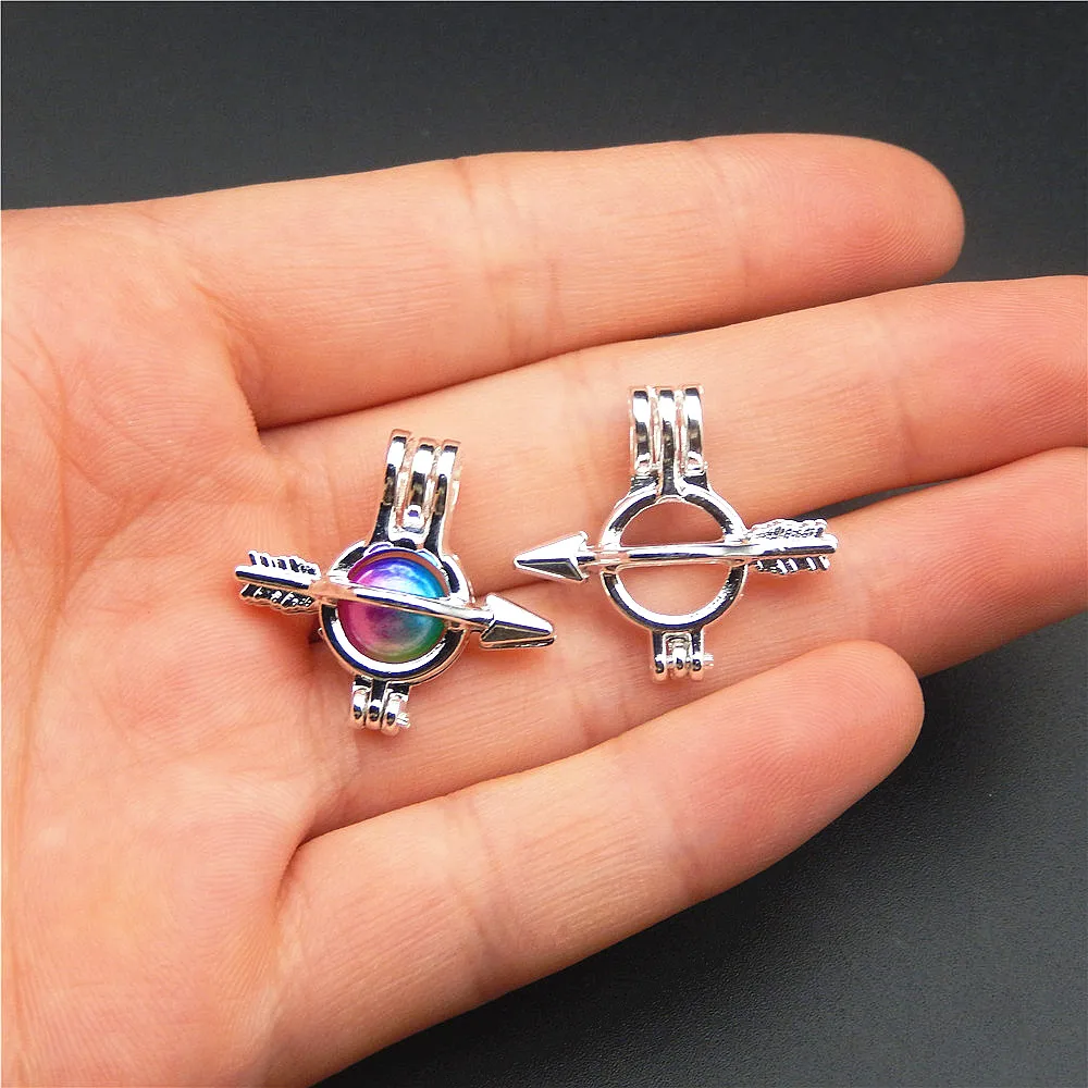 10pcs Silver Bow And Pearl Necklace Pendant Aroma Oil Diffuser Adds 10pcs-silver-bow-and-pearl-necklace-pendant-aroma-oil-diffuser-adds