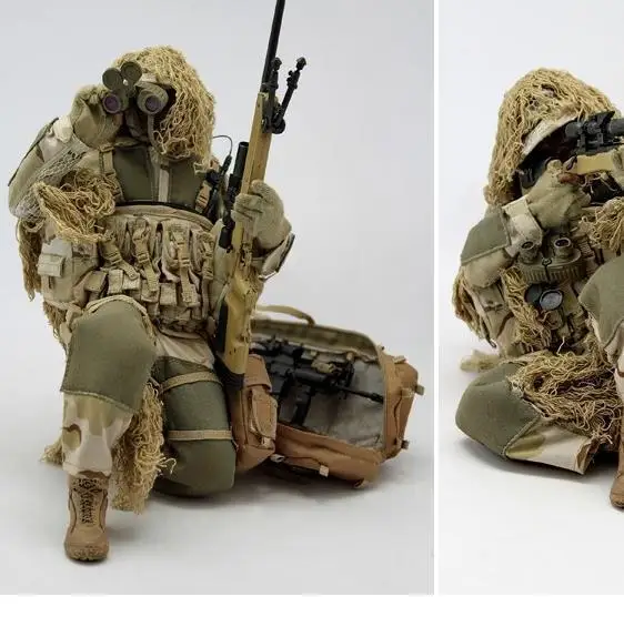 Free Shipping 1:6 Action Figure Ghillie Suit Sniper Set Movies Figures ...