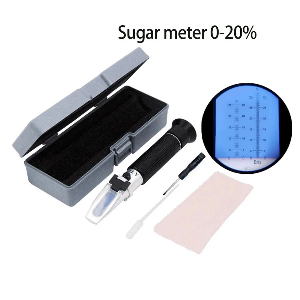 1pcs Portable 0 32% Handheld Refractometer Sugar Meter Fruit Sugar ...