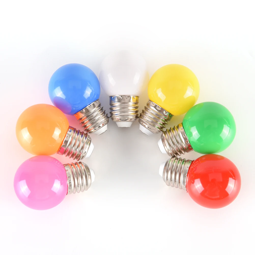 1pc 7 Color LED Colorful Bulb E27 AC 220V 3W Led Bulb For Chandelier ...