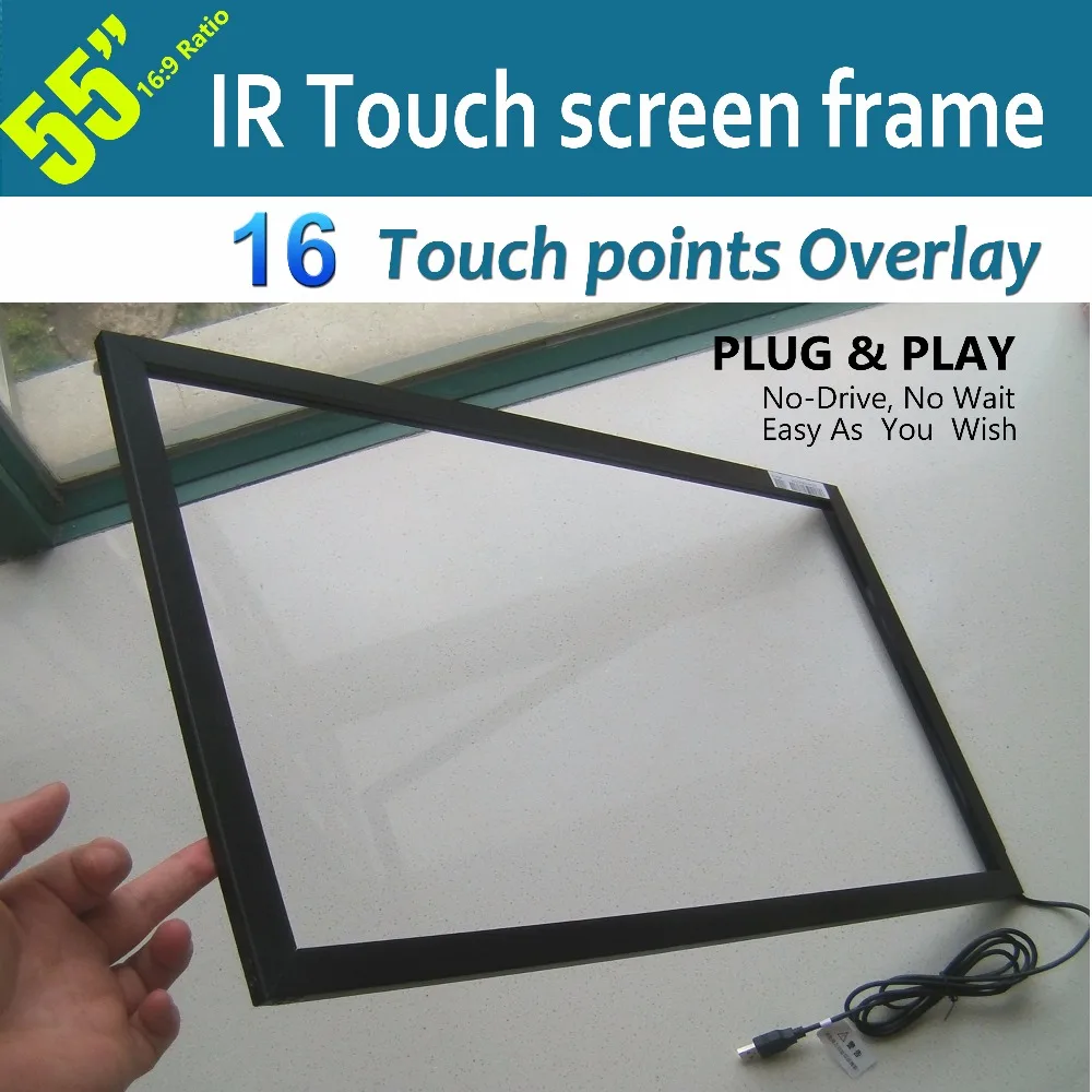 Free Shipping 55" Infrared Multi touch Screen Frame With 16 Touch ...