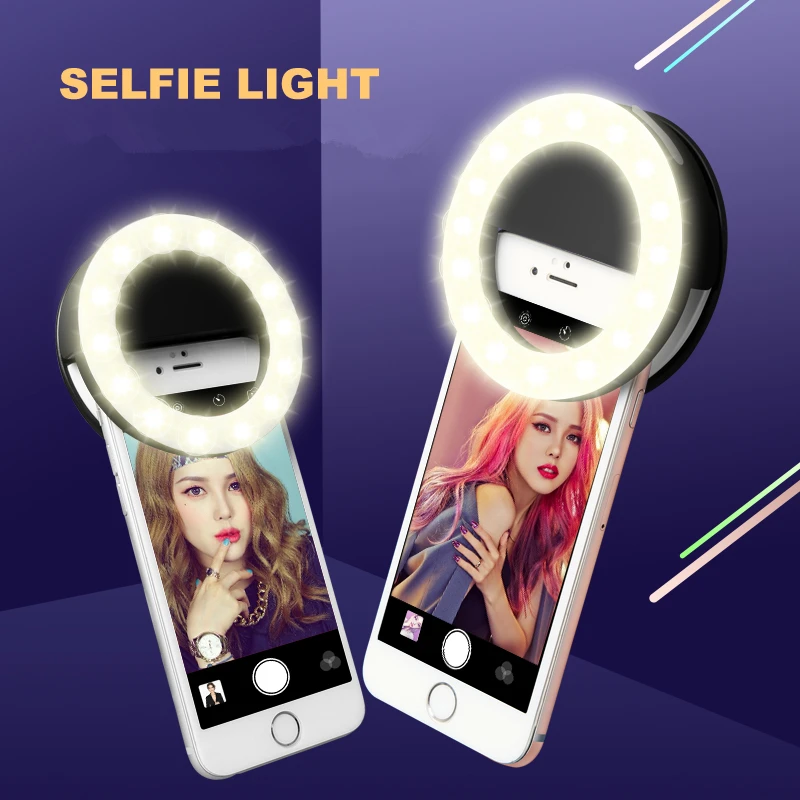 Phone Holder Beauty Artifact Night Shoot External Flash Selfie LED ...