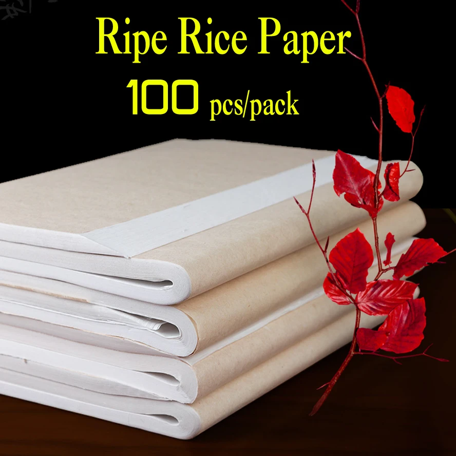 100Pcs-lot-Rice-Paper-Ripe-Xuan-Paper-Calligraphy-Painting-Creation ...