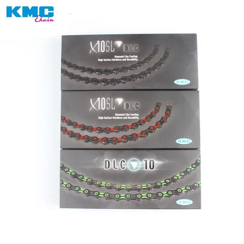 KMC X10SL DLC con revestimiento de diamante, cadena para bicicleta de velocidades X10SL, cadena ...
