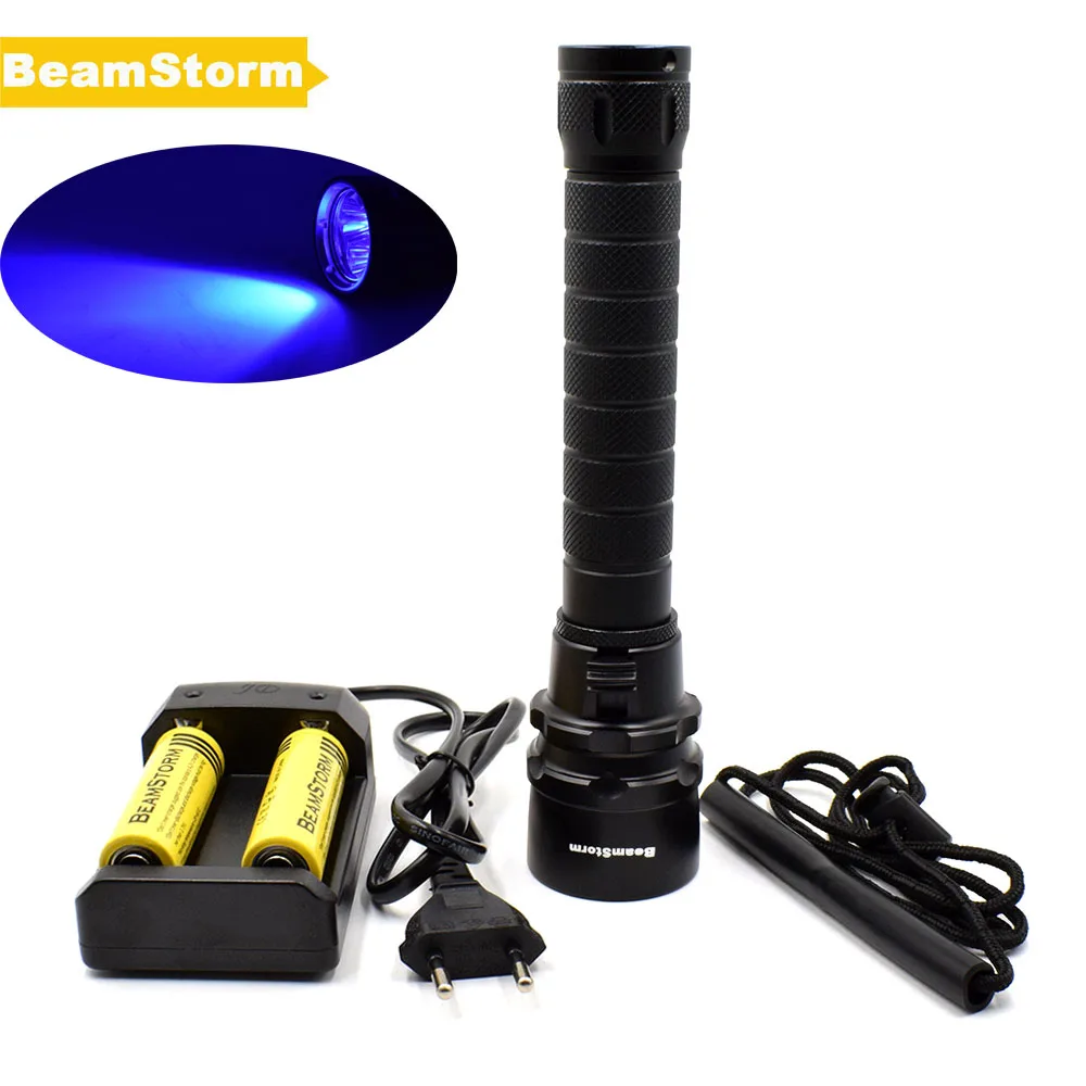 BeamStorm UV87 Underwater 100m Diving Light 10W LED Flashlight 395 ...