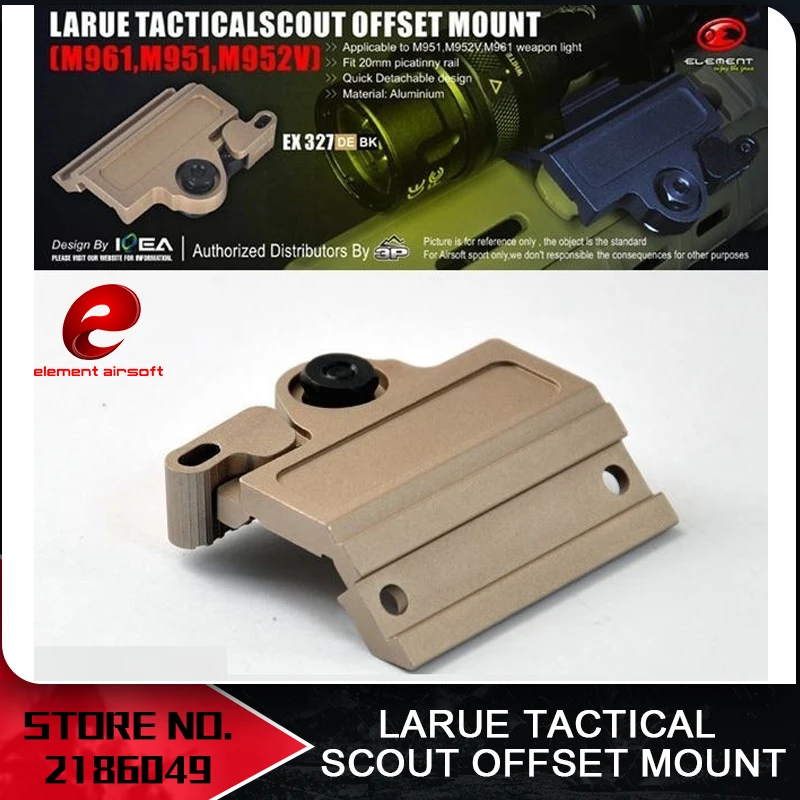 Element LaRue Tactical Scout Offset Mount of 20mm Rails for M951 / M961 ...