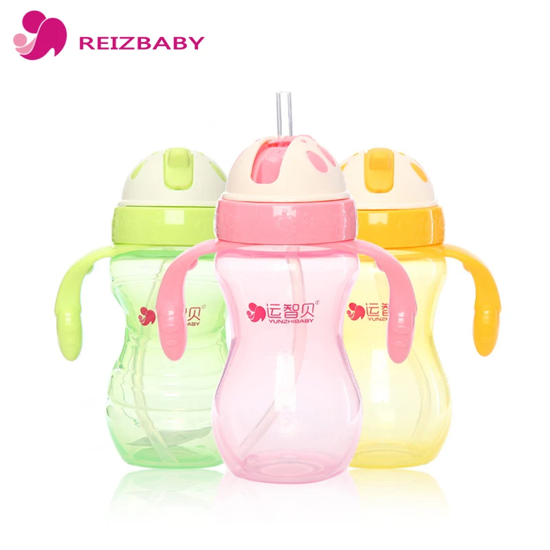 Brand Children Drinking Cups Straw Handle Baby Straw Bottle Portable ...