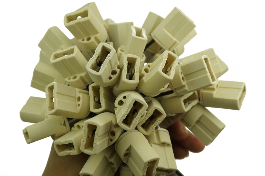 10Pcs-Lot-G9-Socket-Quartz-Lamp-Light-Bulb-Holder-Base-Ceramic-Wire ...