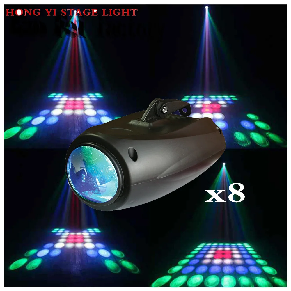 8pcs/lot Effect RGBW LEDs Built in patterns of color changing, strobe ...